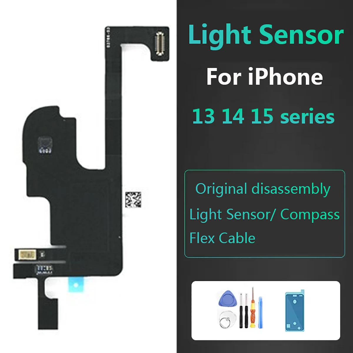 Proximity Light Sensor Flex Ribbon Cable For iPhone 13 Mini 14 15 Pro ...