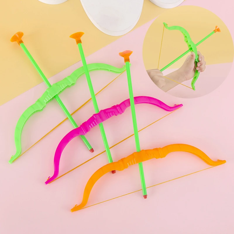 10Pcs-Mini-Plastic-Bow-and-Arrow-with-Sucker-Shooting-Outdoor-Sports ...