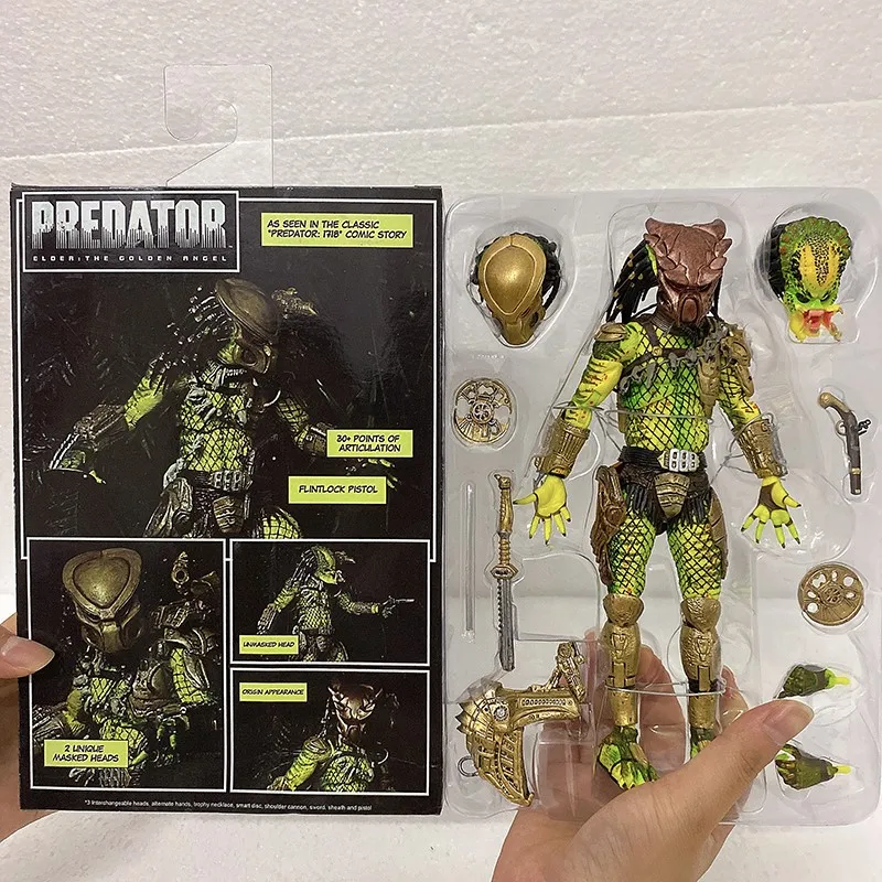NECA-Ultimate-Elder-Predator-2-Gold-Kenner-Leader-Elder-Predator-Action ...