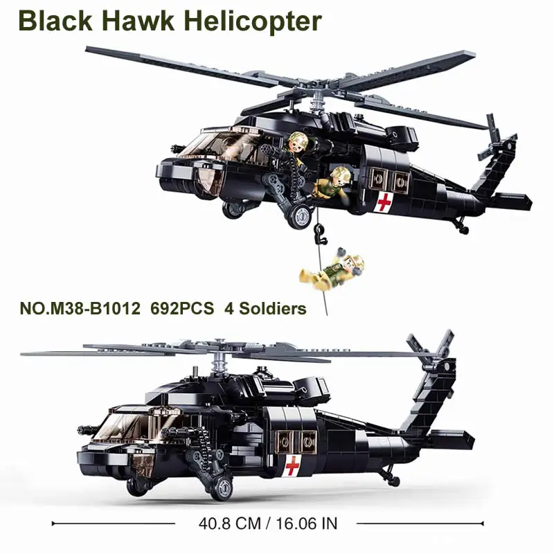 692-PCS-WW2-New-Military-Army-Weapon-Black-Hawk-Helicopter-Fighter ...