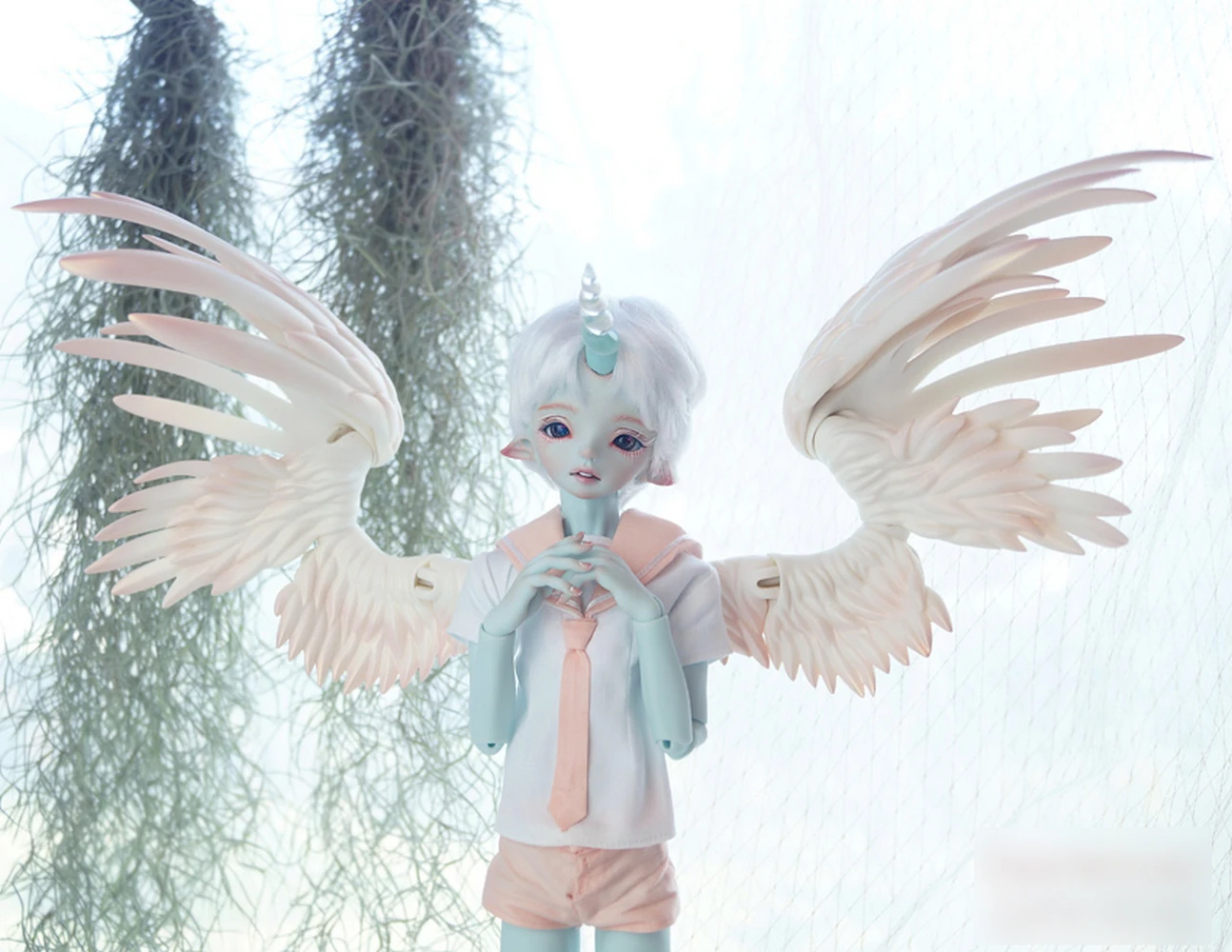 Oueneifs Seravie 1/4 BJD Doll Skinny Unicorn ELF Wings Horn Fantasy ...