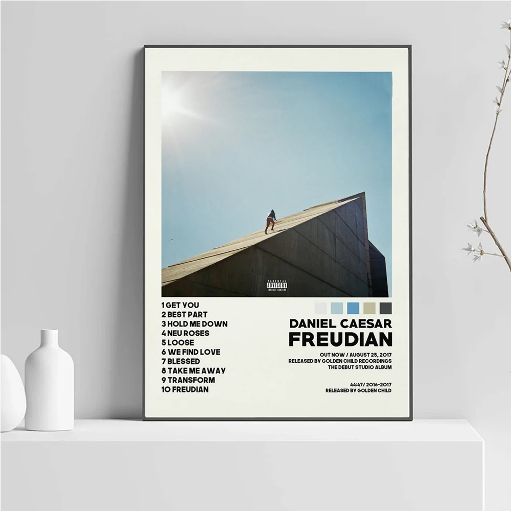 Daniel Caesar Freudian Tracklist Hip Hop Music Album Cover Poster ...