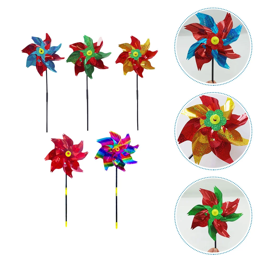 5 Pcs Pinwheel Shape Bird Scarer Reflective Bird Repeller Plastic Birds Repeller| | - AliExpress
