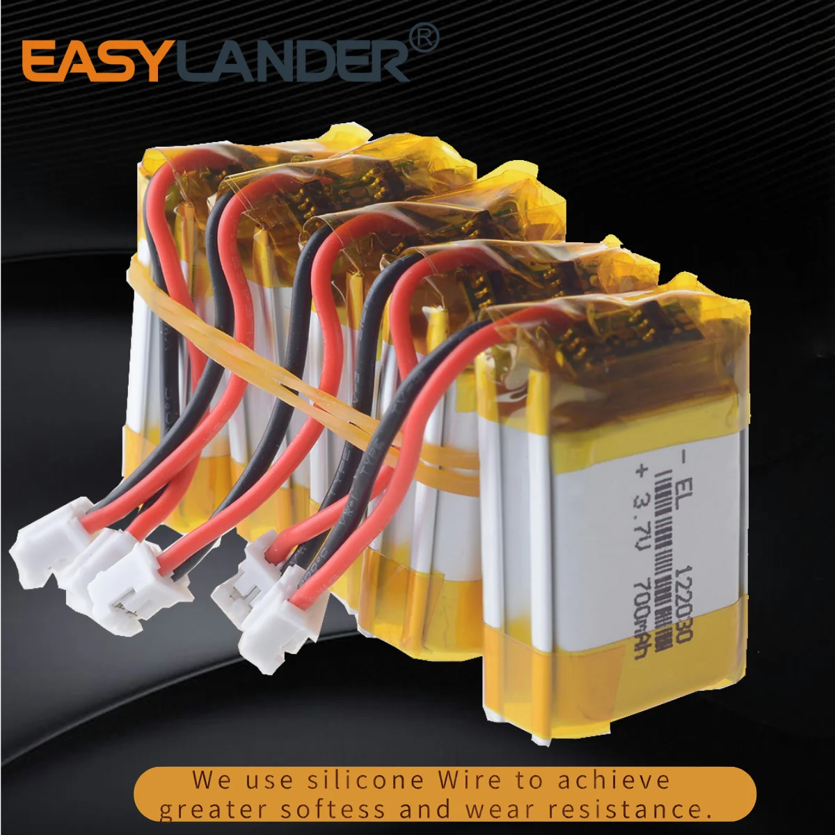 JST2.0 2P 3.7V 700mAh 122030 Polymer lithium ion / Li-ion battery Put ...