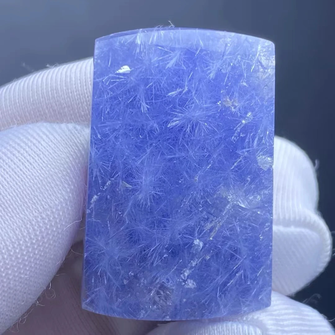 Natural-Blue-Rutilated-Dumortierite-Quartz-Flower-Pendant-27-18-6mm ...