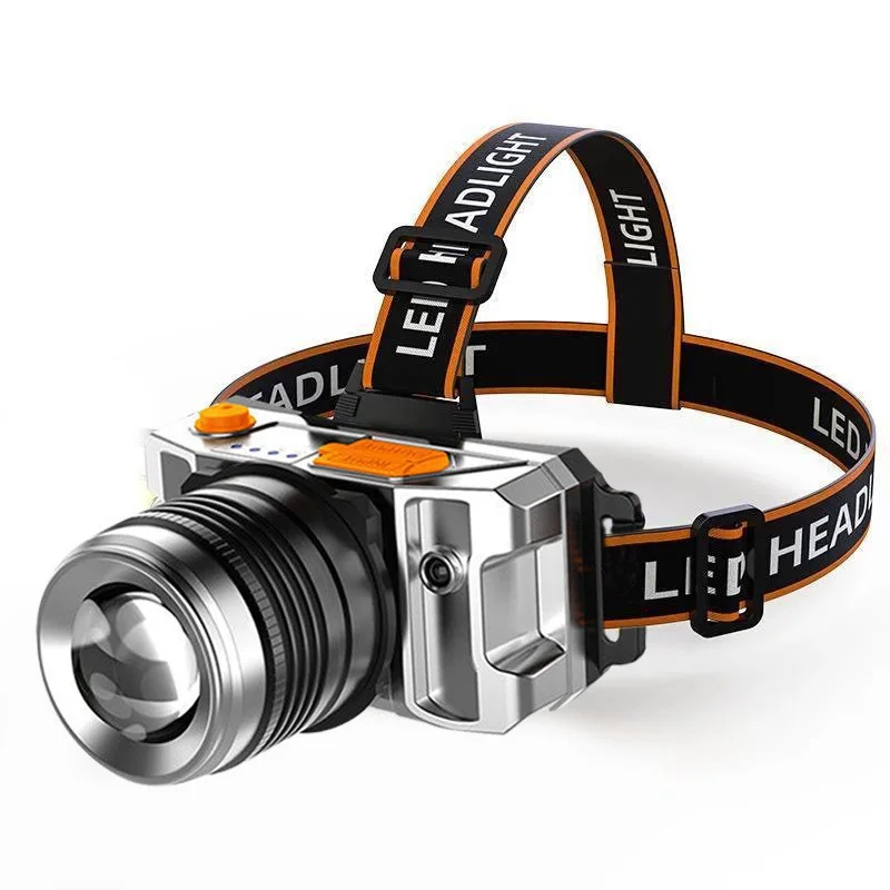LED-Headlamp-USB-Rechargeable-IR-Motion-Sensor-Headlight-Front-Light ...