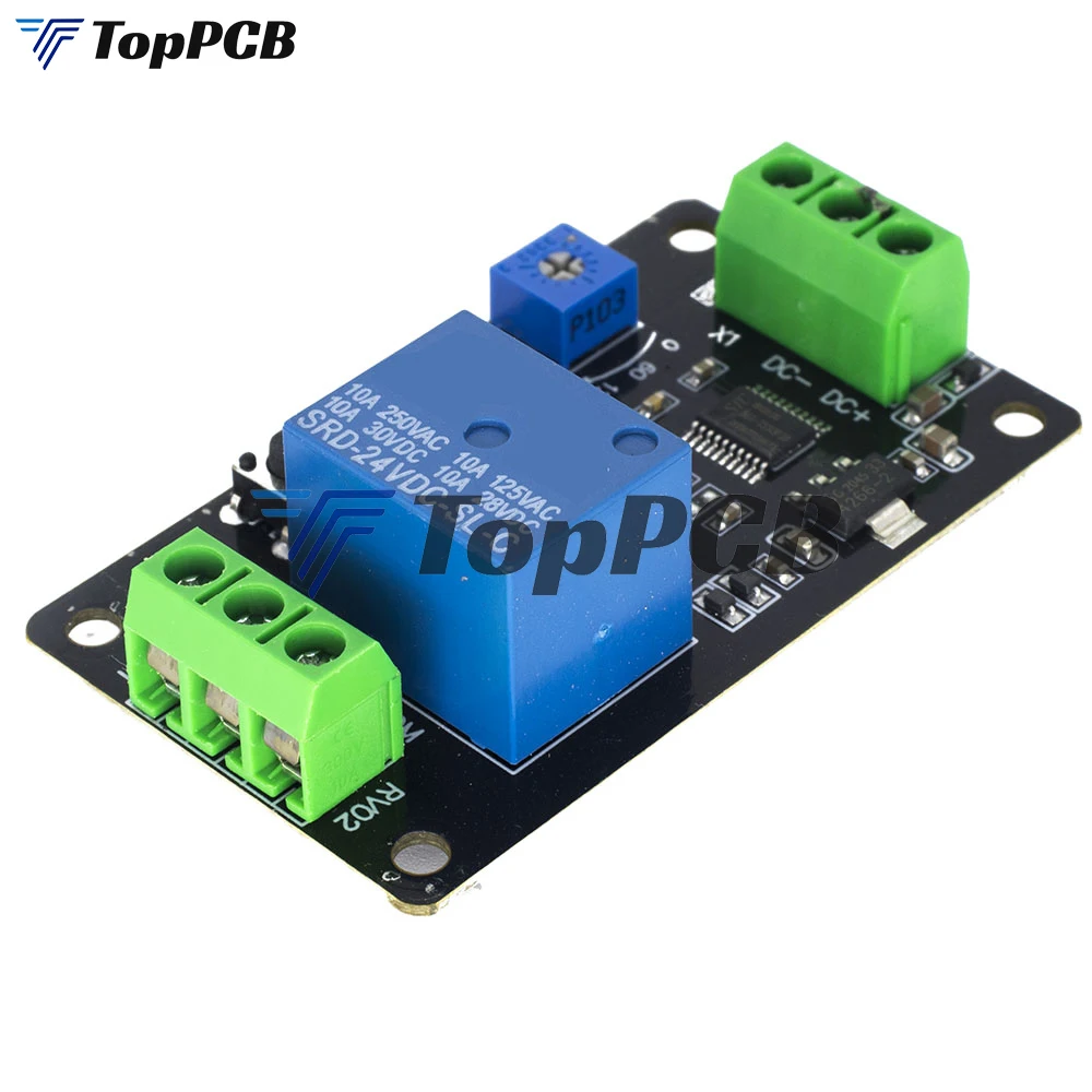 TRM01 Time Delay Relay Module Self-Locking Delay Switch Power-on Delay Pull-in Disconnect ...