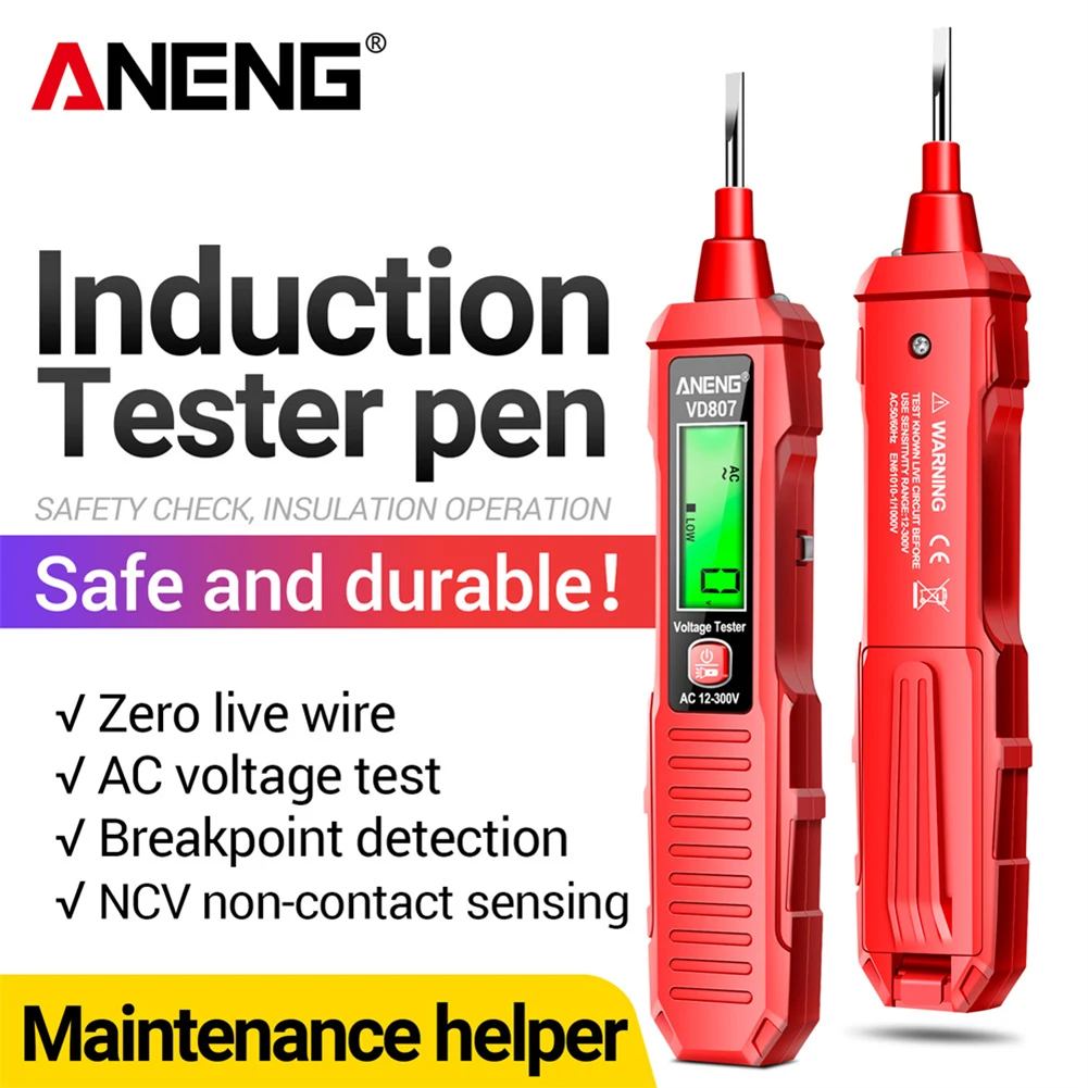 ANENG-VD807-Digital-Voltage-Detectors-Electric-Tester-Pen-AC-2-300V ...