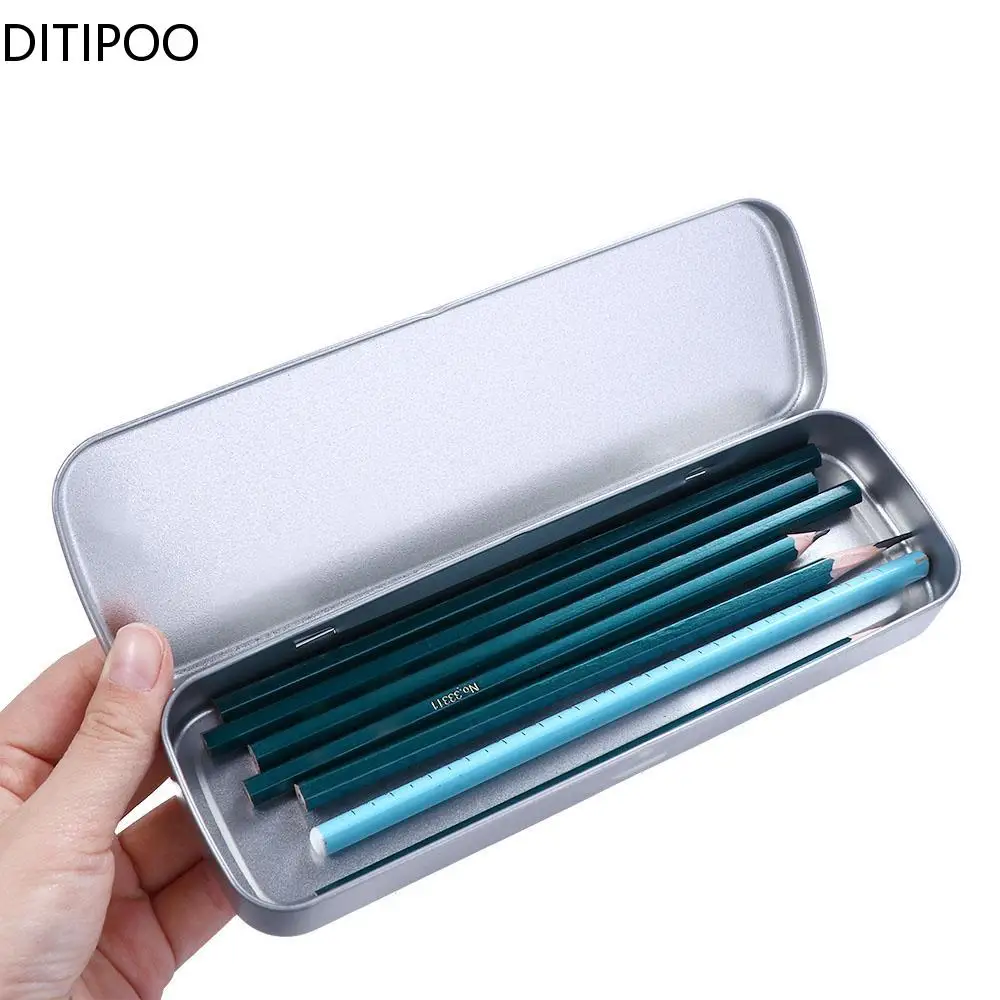 Simple-Metal-Pencil-Case-Aluminum-Stationery-Boxes-Tin-Pen-Box ...