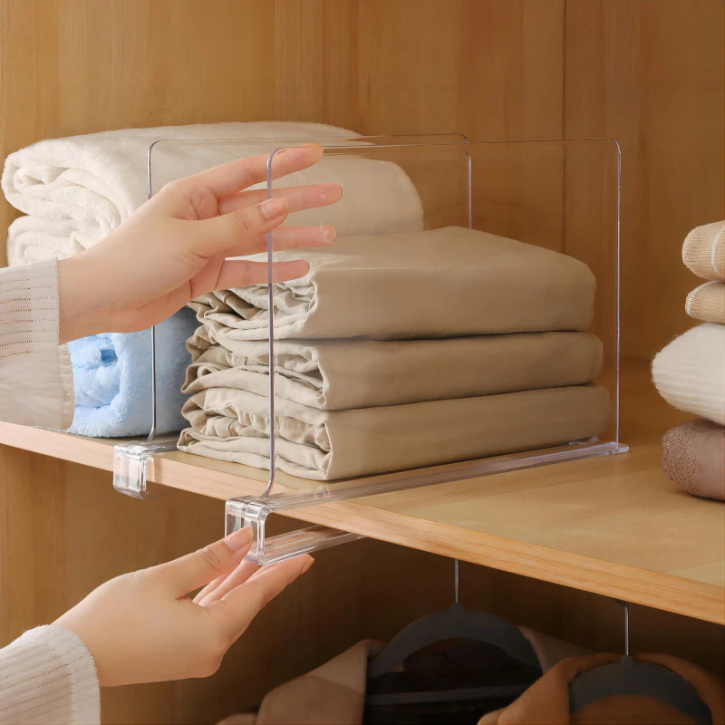 Acrylic-Dividers-Shelf-Divider-For-Closets-Organizers-With-Wooden ...