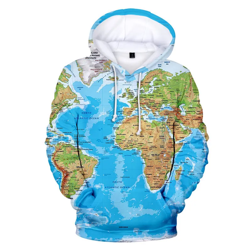 Men-s-Hooded-Streetwear-3D-Graphic-Print-World-Map-Hoodies-For-Men ...