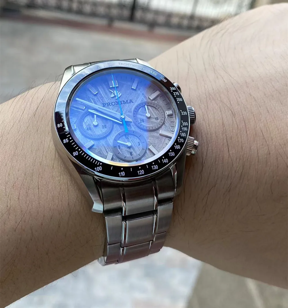 Px1692-ys Business Automatic Watch Gabion Meteorite Dial Three-eye ...