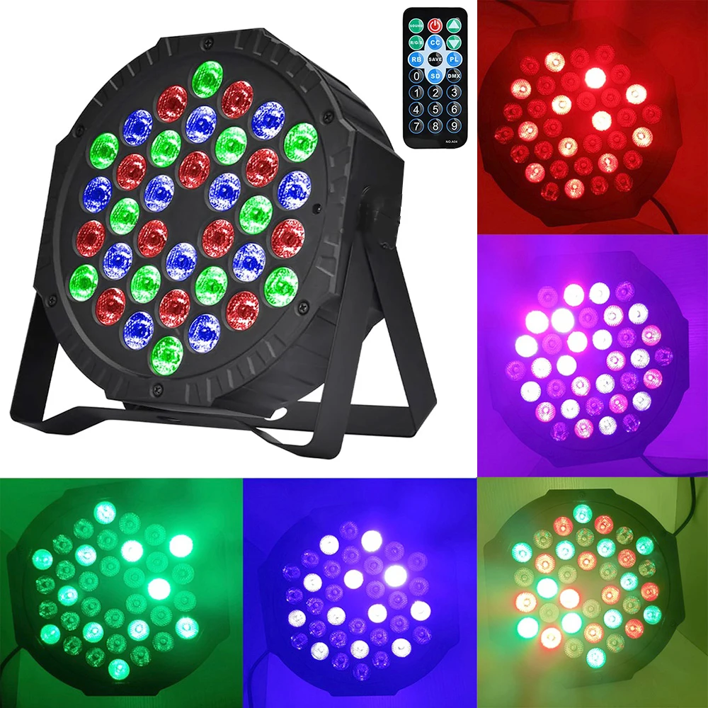 36LED-RGB-Stage-Lights-Par-Light-Effect-DJ-Disco-DMX-Lighting-Party ...