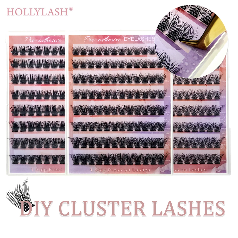 HOLLYLASH-Self-Adhesive-Eyelashes-Natural-3D-Effect-DIY-Cluster-Lashes ...