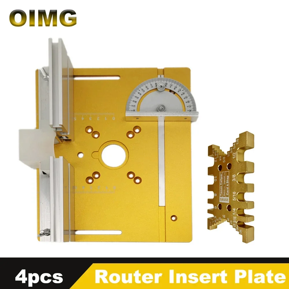 Aluminium Router Table Insert Plate Woodworking Benches Router Flip ...