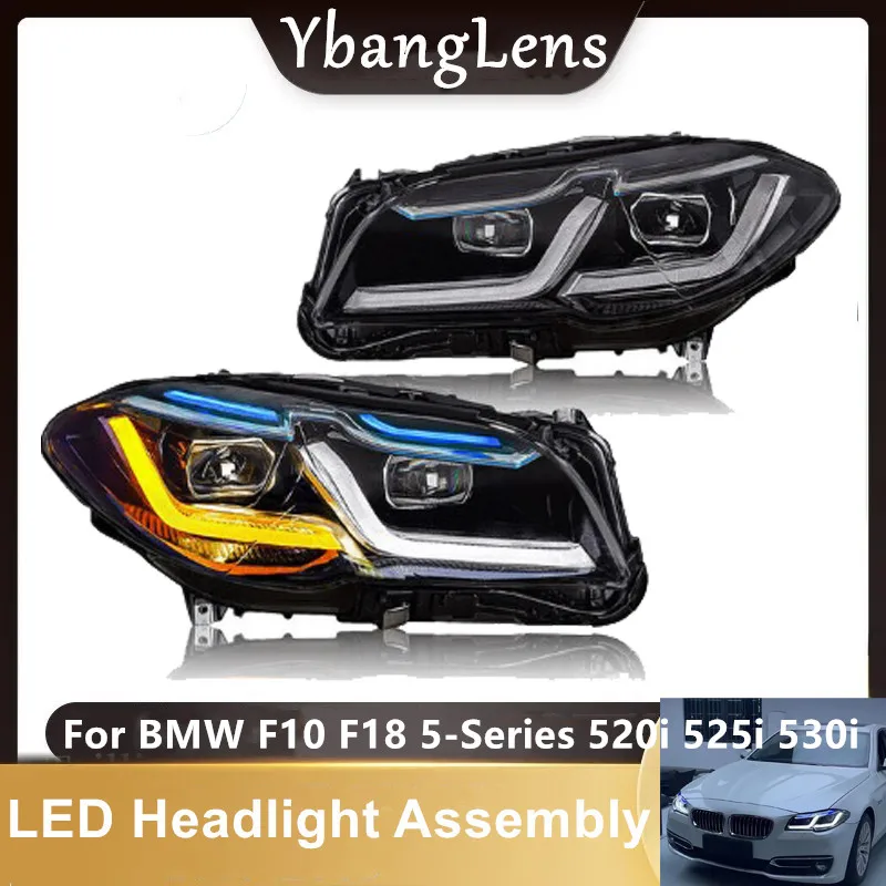Car-Lights-For-BMW-F10-Headlights-2011-2017-5-Series-520i-525i-530i-F18 ...