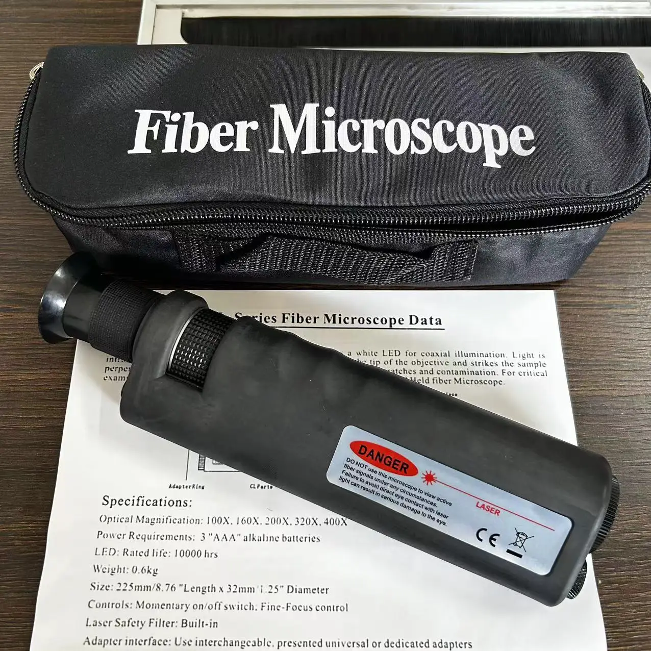 Fiber-Optic-Microscope-Scope-400x-Magnification-Handheld-CL-Light-Fiber ...