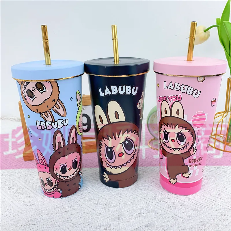 2024-Labubu-Periphery-750ml-Insulated-Cup-Cute-Cartoon-Insulated-Ice ...