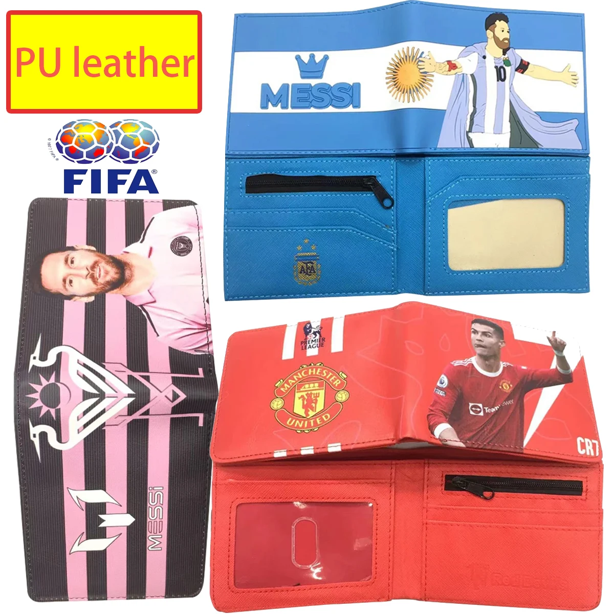 New-Football-Wallet-Lionel-Messi-Cristiano-Ronaldo-Mbapp-Football-Coin ...