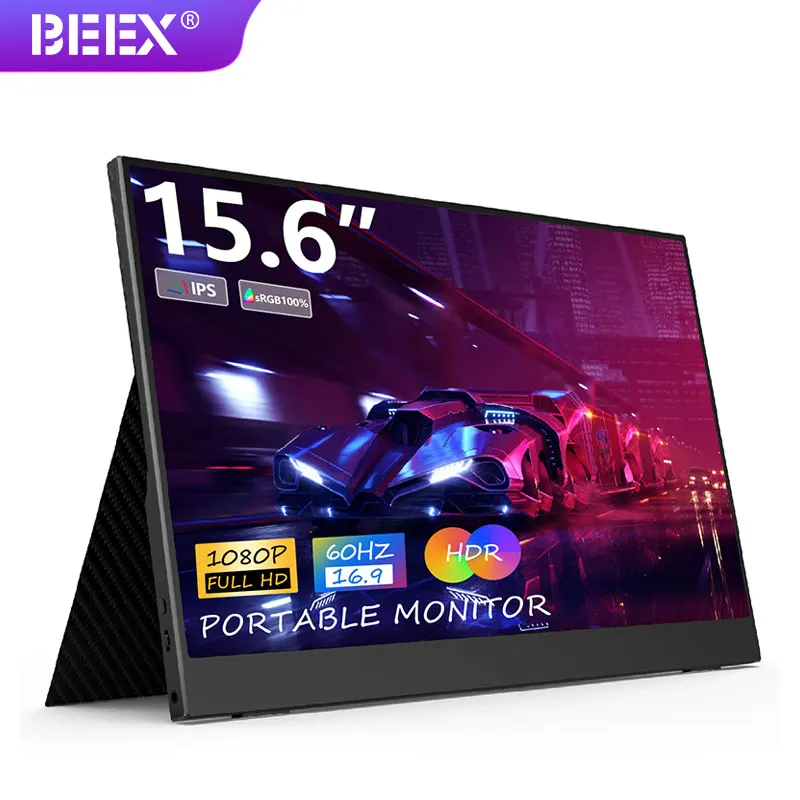 Beex-Painel IPS Monitor Portátil, USB Tipo C, Monitor de Computador ...