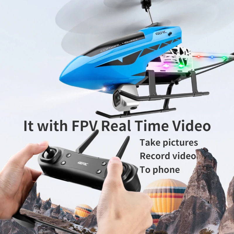 Remote Control Helicopter With Camera For Kids