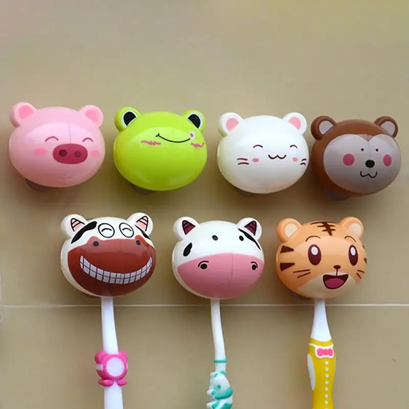 Toothbrush Holder Kids Cartoon | Wall Cartoon Toothbrush Holder - 1pcs ...