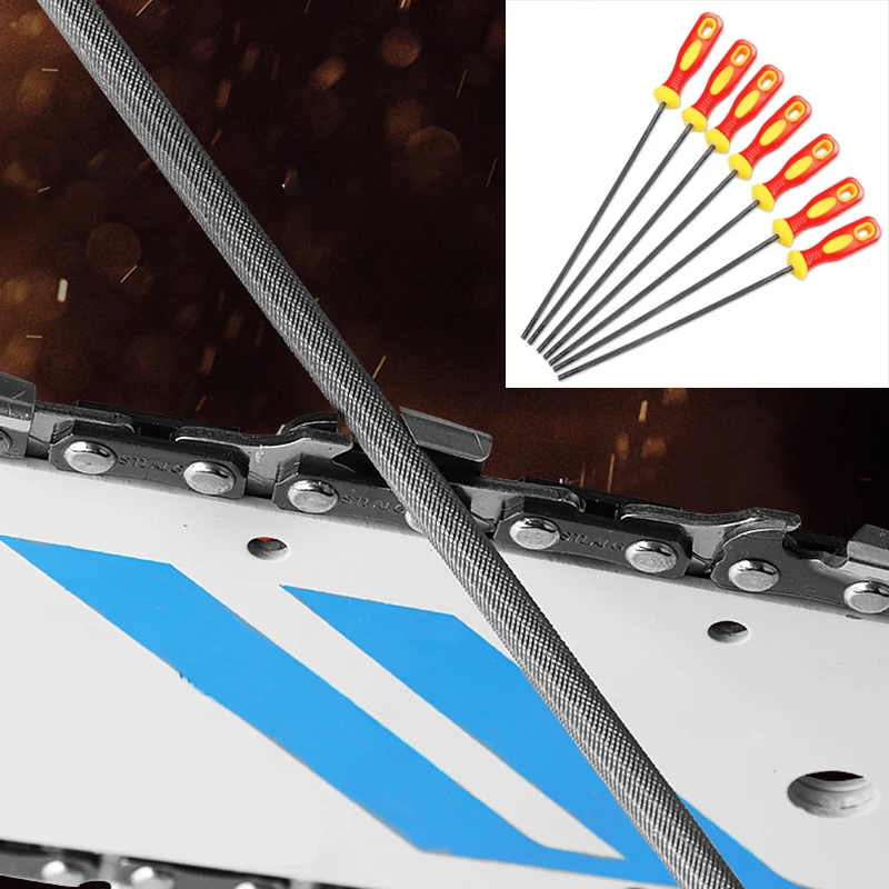 1PC-Round-High-Carbon-Steel-Sharpening-Chainsaw-Saw-Chain-File ...