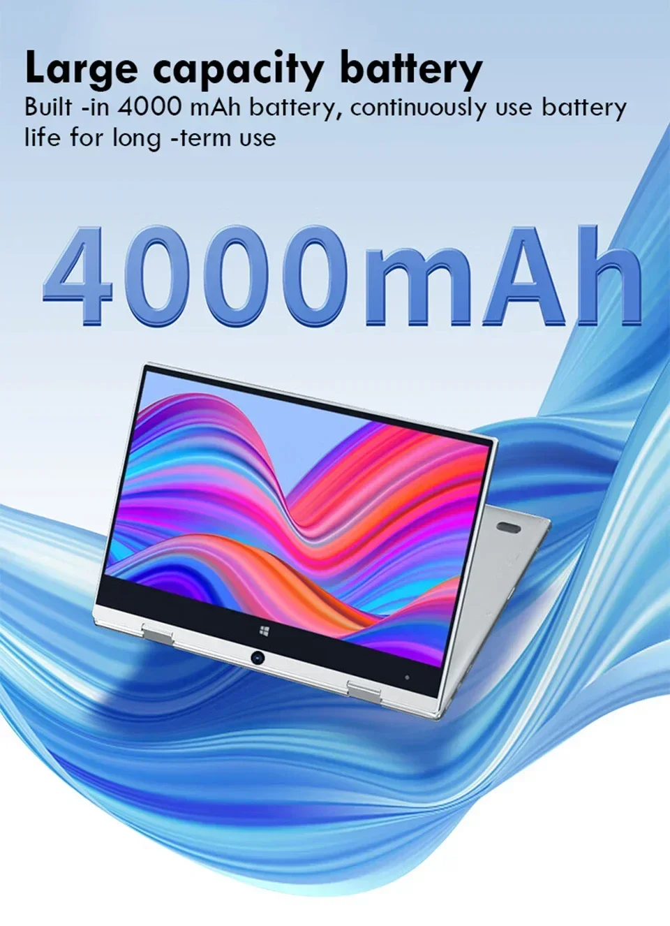 2 in 1 mini Laptop Computer Portable Touch Screen 11.6" Intel N4020 8GB ...