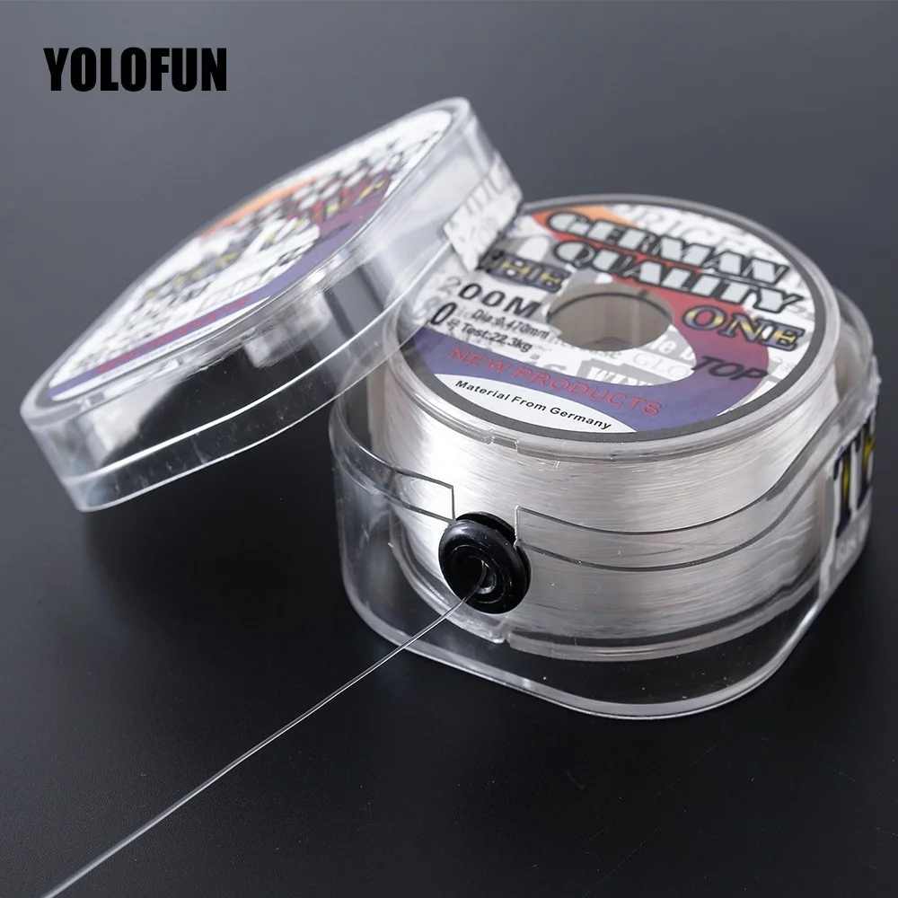 200m fluorocarbon coating fishing line white brown sinking high ...