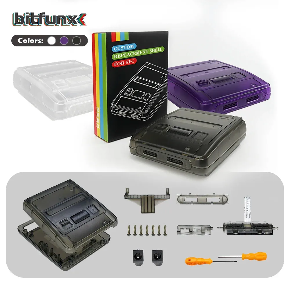 BitFunx JP Edition SFC Replacement Shell For Super Famicom Shell Case ...