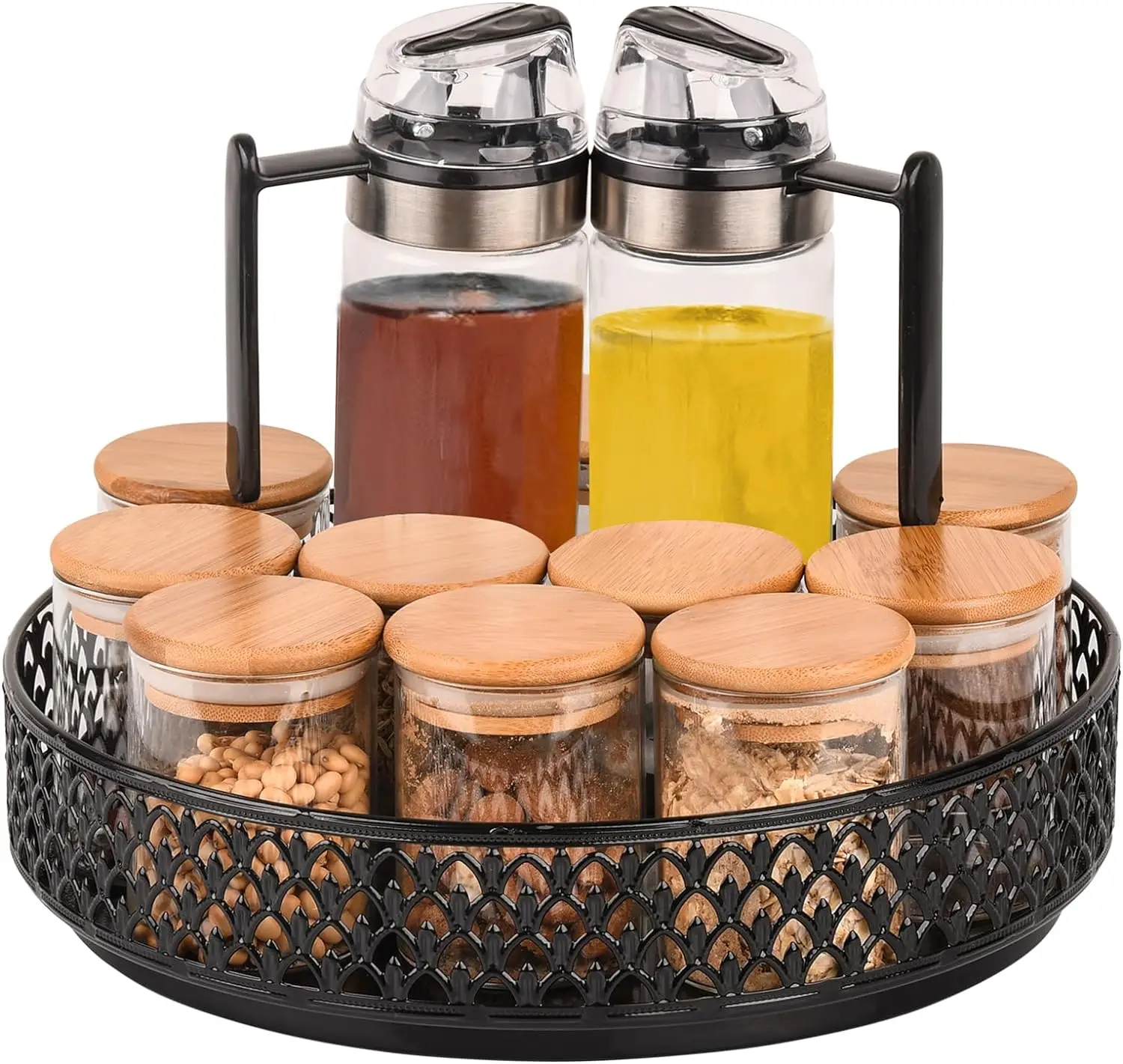 12-Inch-Turntable-Spice-Rack-for-Cabinet-Table-Metal-Rotating-Spice ...
