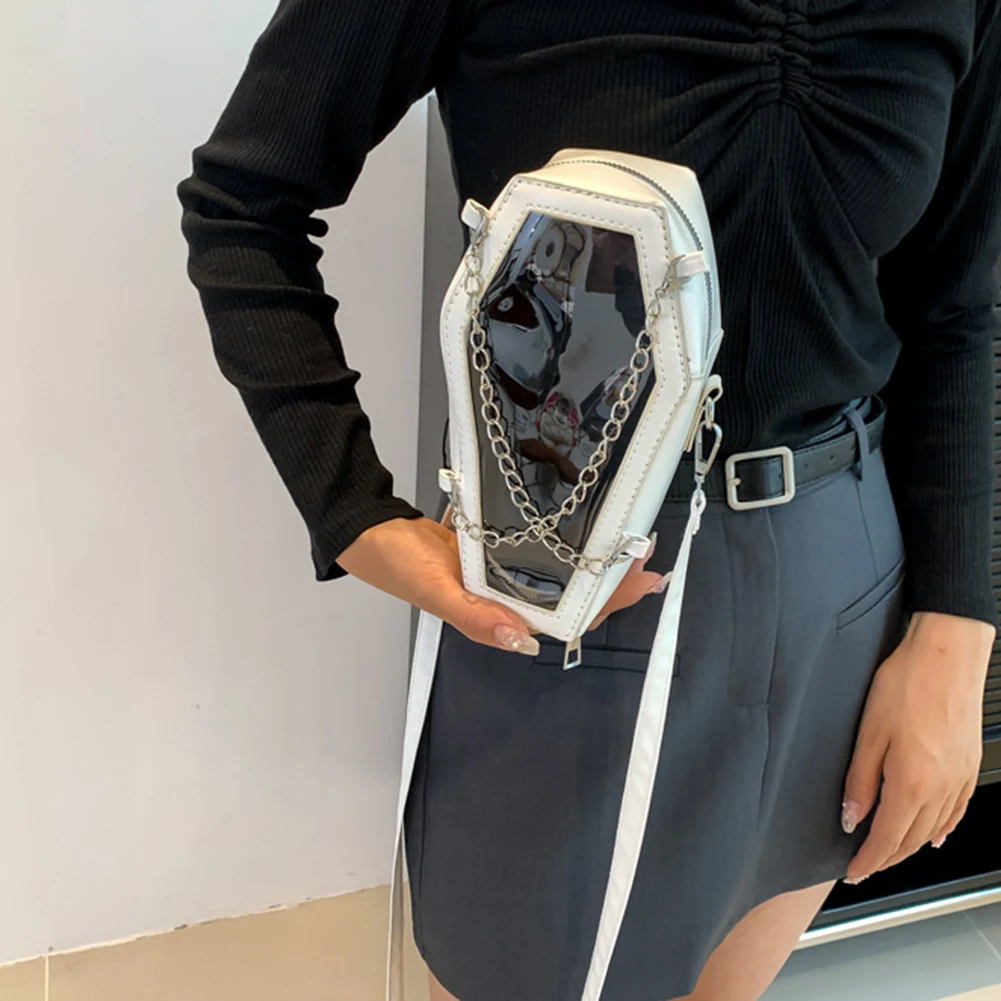 PU-Women-Crossbody-Bag-Creative-PVC-Shoulder-Bag-Coffin-Shape-Handbag ...