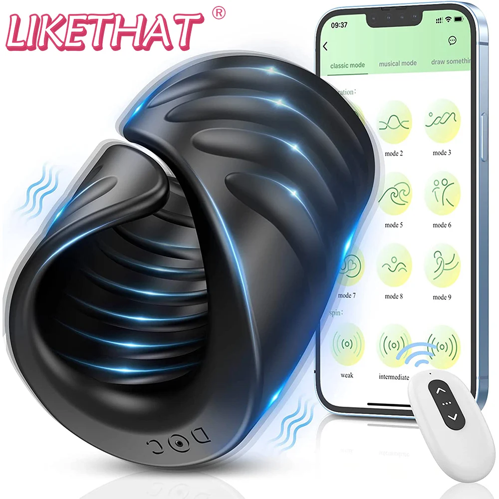 Bluetooth Powerful Vibrator for Men Glans Massager Sex Machine Penis ...