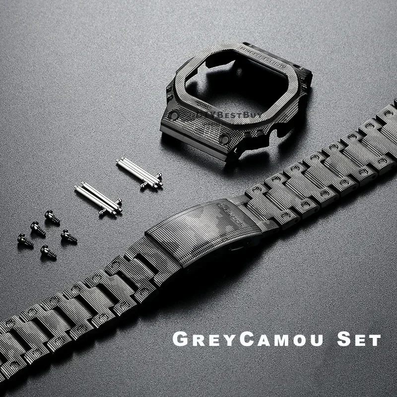 Titanium-Modification-Kit-DW-5600-Metal-Strap-Case-Bezel-Set-for-GW ...