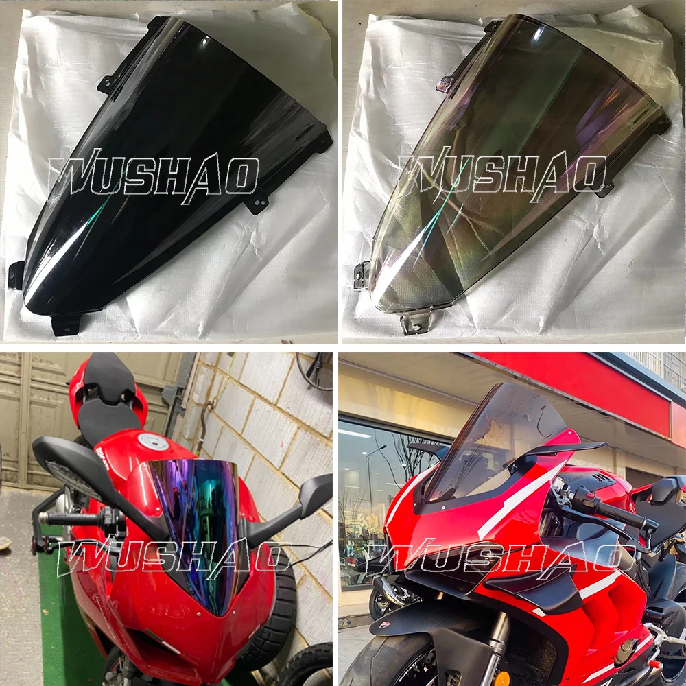 Motorcycle-Double-Bubble-Windshield-WindScreen-Screen-For-2018-2019 ...