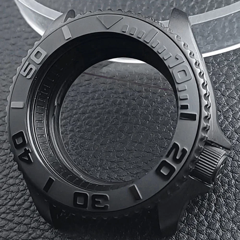 Case-42mm-Men-s-Watches-Steel-Black-Matte-Case-FIT-NH35-NH36-Movement ...