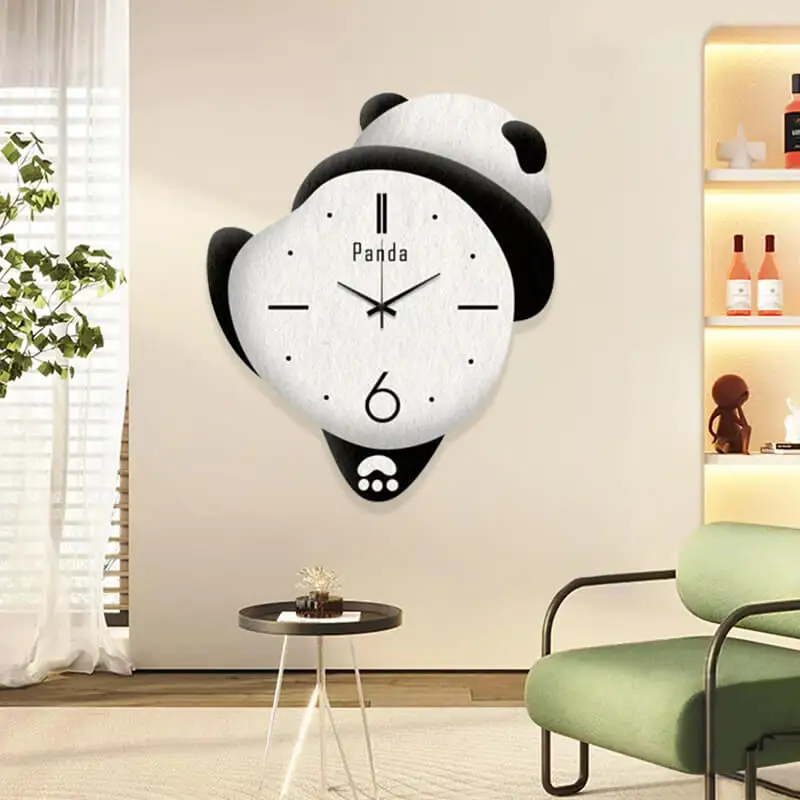 Cute-Panda-Clock-Family-Bedroom-Cartoon-Clock-Decoration-Children-s ...