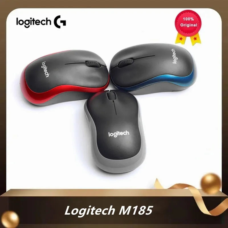 Original-Logitech-M185-Wireless-Mouse-2-4-GHz-1000DPI-3-Buttons-Silent ...