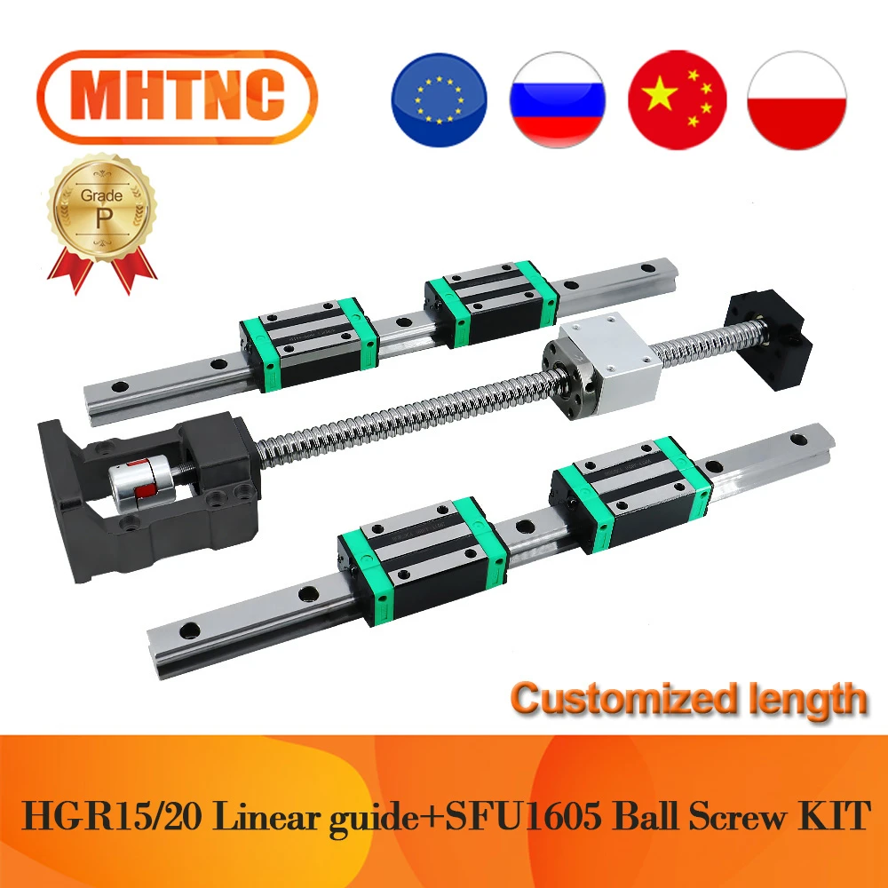Eu Warehouse Cnc Guides Kit Linear Guides Hgr15 Hgr20 + Hgh15ca Slides ...