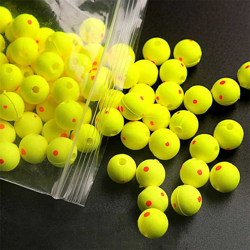 New-20Pcs-1bag-Large-Buoyancy-Fishing-Bicolor-Bead-Fishing-Floats-Balls ...
