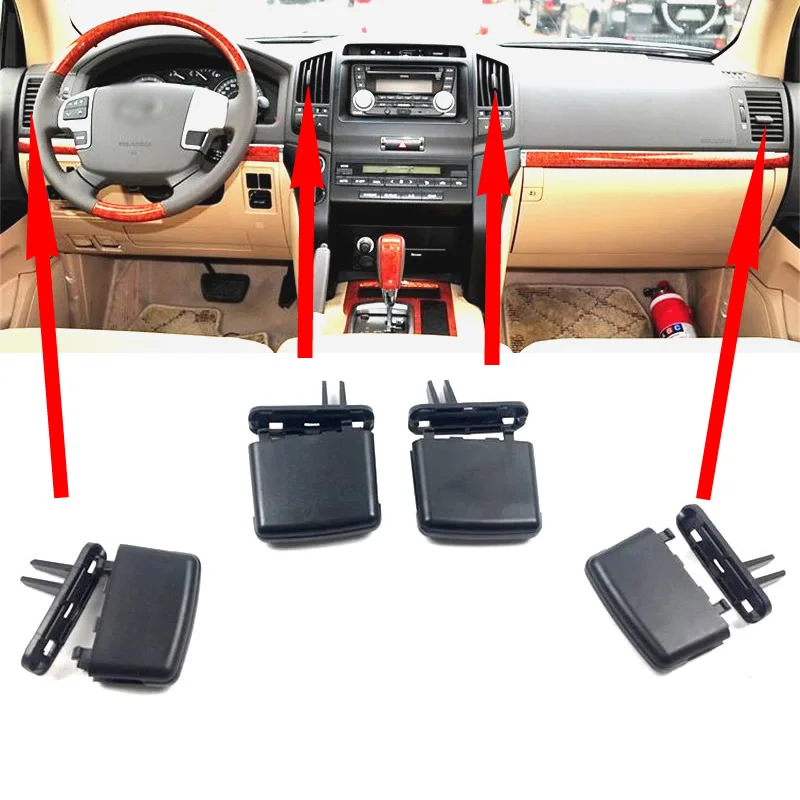 For-Toyota-Land-Cruiser-LC200-FJ200-2008-2017-black-Air-Conditioner ...