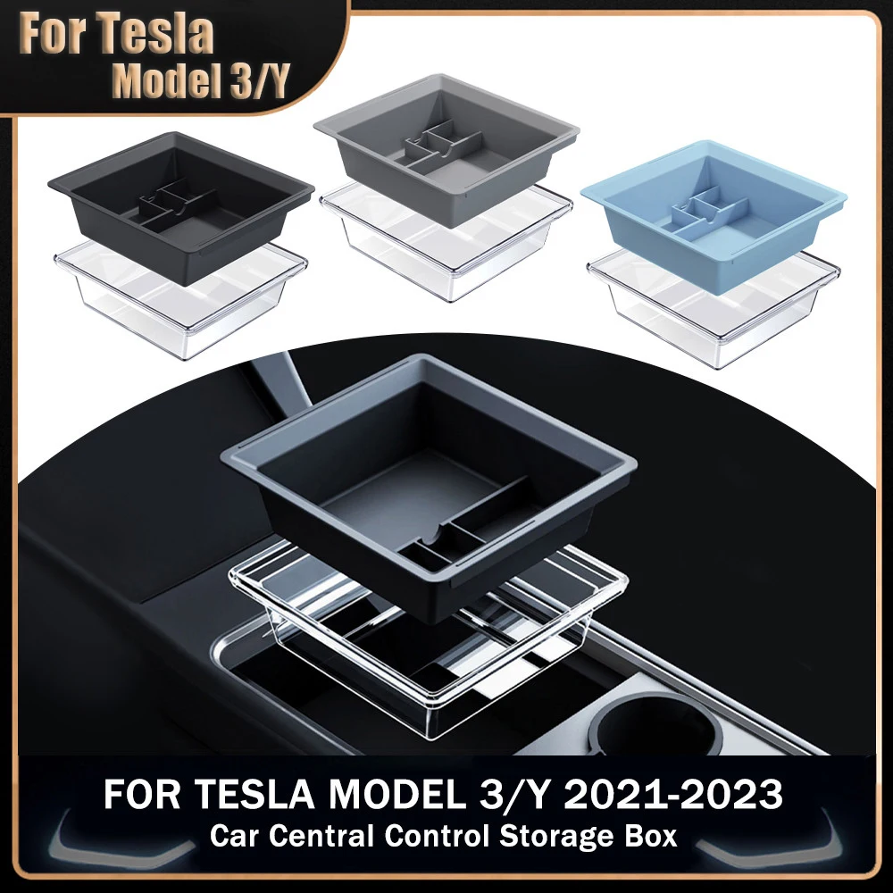 For-Tesla-Model-3-Y-Accessories-2021-2022-2023-Storage-Box-Car-Central ...