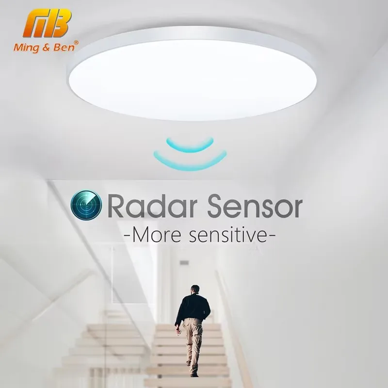 Modern Radar Sensor Ceiling Lamps with Light-sensitive Motion Sensor ...