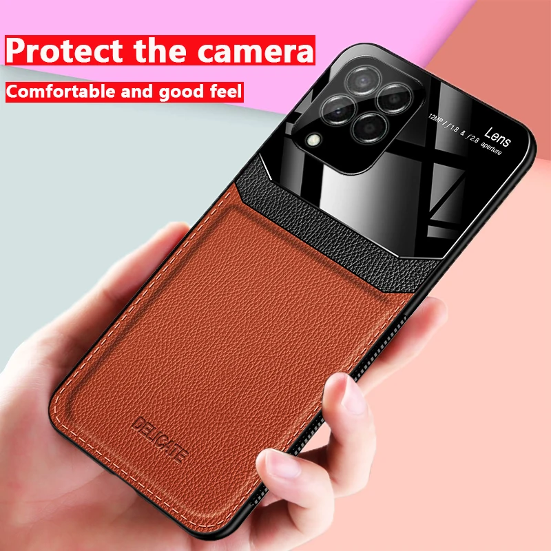 For Samsung Galaxy M53 5G Case Luxury Leather Silicone Shockproof Phone ...