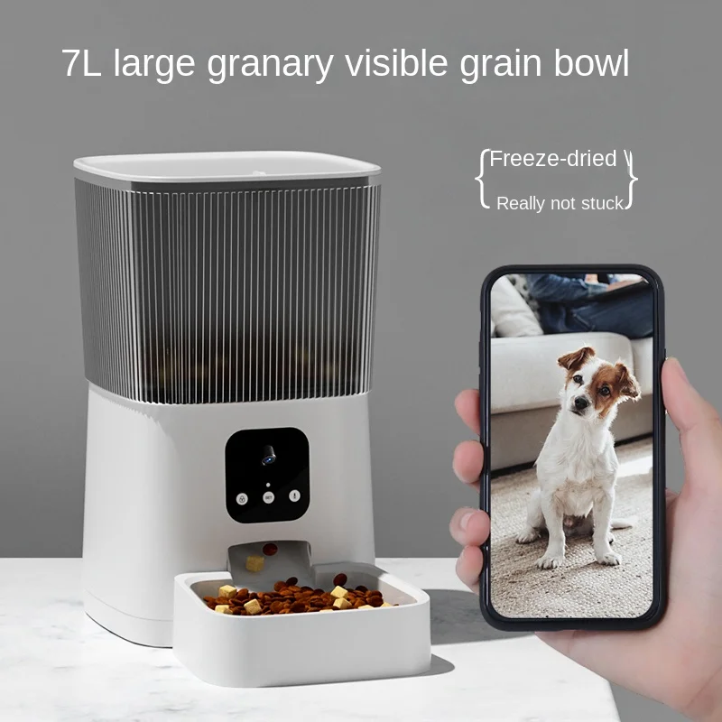 Pet-Automatic-Feeder-Cat-Dog-Feeding-Intelligent-Feeding-Machine ...
