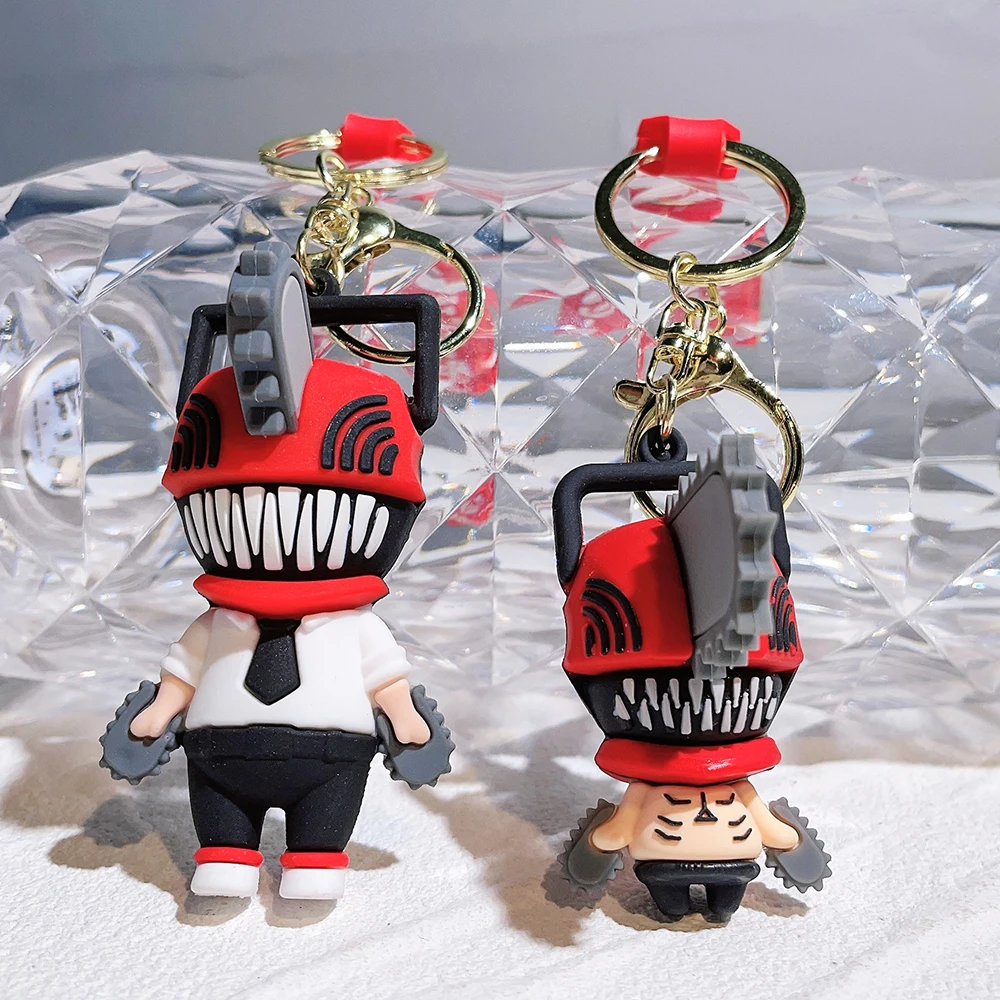 Japan-Anime-Chainsaw-Man-Silicone-Figurine-Model-Keychain-Cute-Denji ...