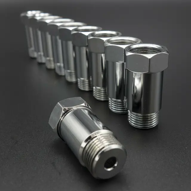 10pcs O2 Sensor Spacer Adapter – M18x1.5 CEL Eliminator (45mm Straight ...