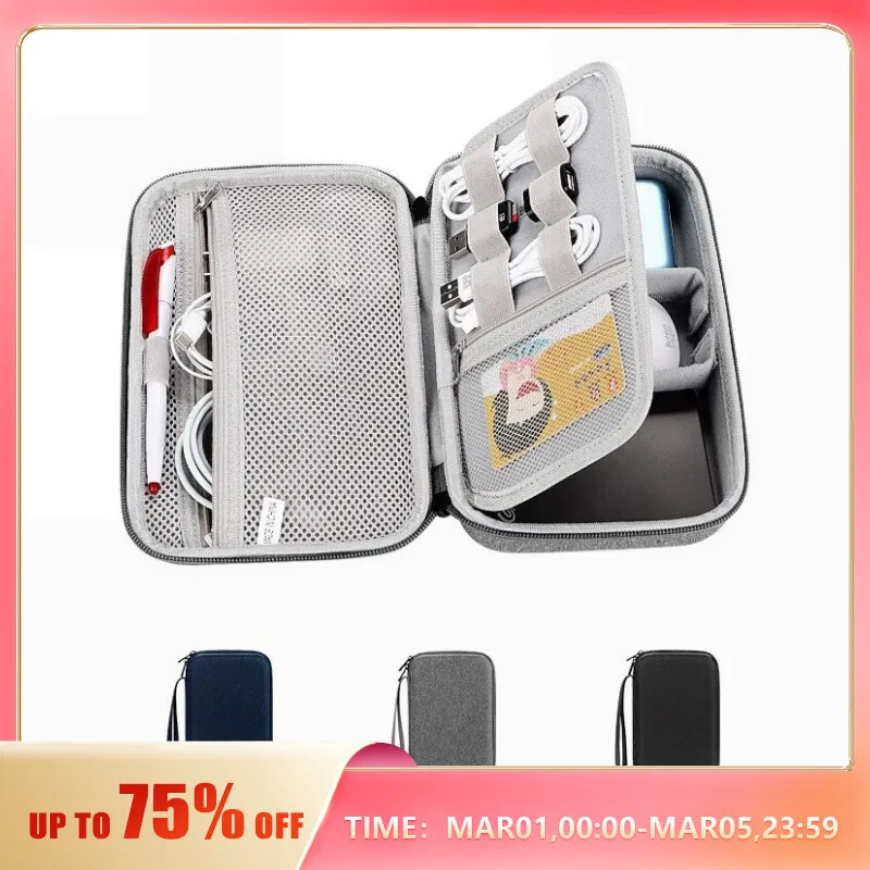 Dual-Layer-Mobile-Hard-Disk-Storage-Bag-Data-Cable-USB-Drive-Power-Bank ...