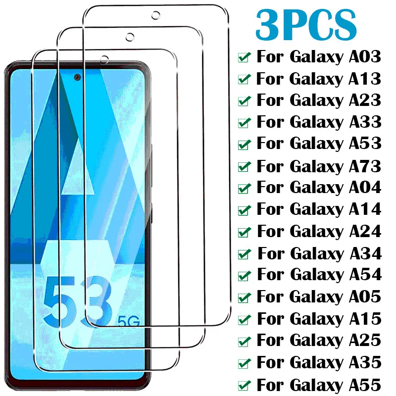 3Pcs-Tempered-Glass-For-Samsung-Galaxy-A13-A03-A23-A53-A33-Screen ...