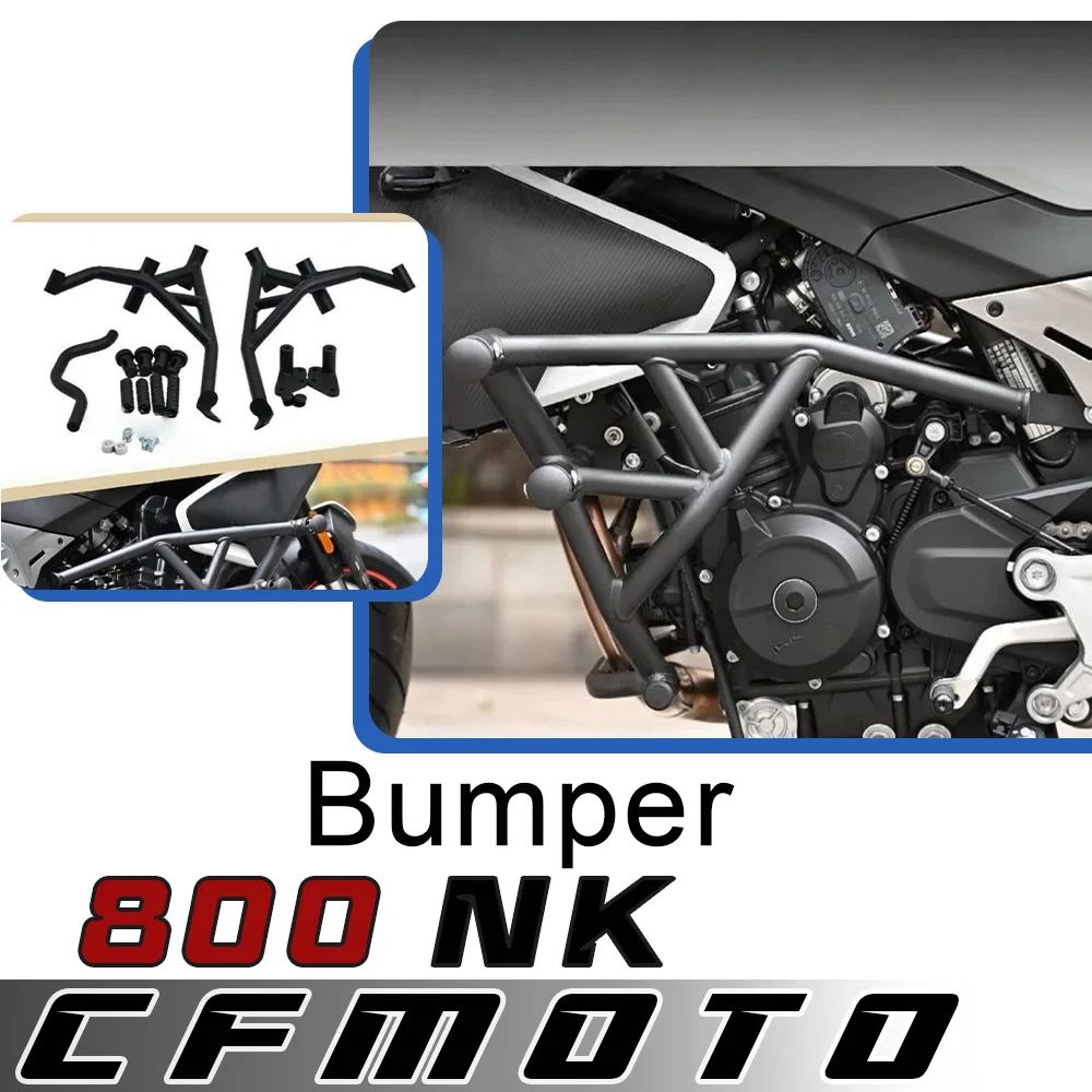 For CFMOTO 800NK Carbon steel competition bar Aluminum alloy anti-fall ...